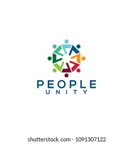 People Unity Logo Design Stock Vector (Royalty Free) 1091307122 ...