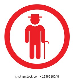 People Vector Icon Red Colour Man Stock Vector (Royalty Free ...