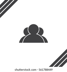 People Vector Icon Three Guys Sign: vector de stock (libre de regalías ...