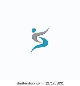 People Vector Leave Logo Stock Vector (Royalty Free) 1271935831 ...