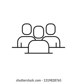 People Vector Line Icon Stock Vector (Royalty Free) 1319828765 ...