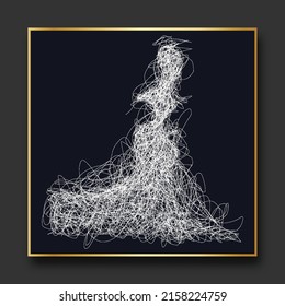 People Vector Sketch Illustration Scribble Art Stock Vector (Royalty ...