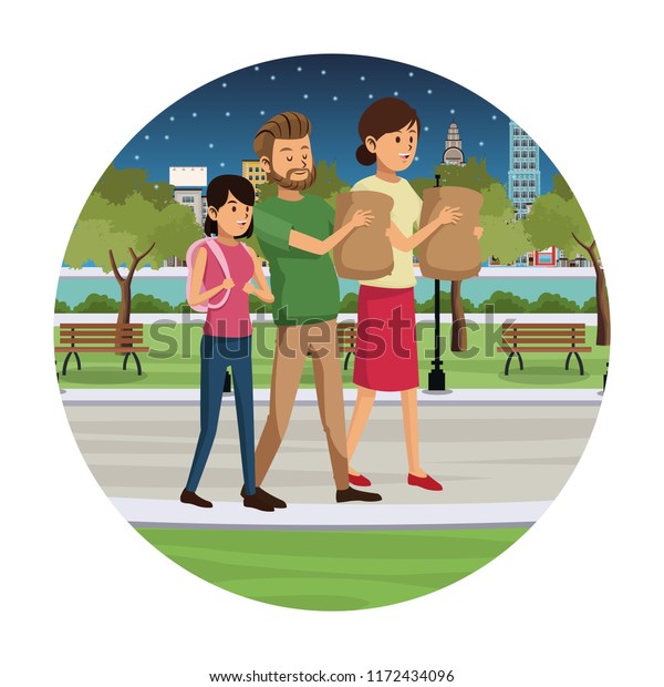 People Walking Night Stock Vector (Royalty Free) 1172434096 | Shutterstock