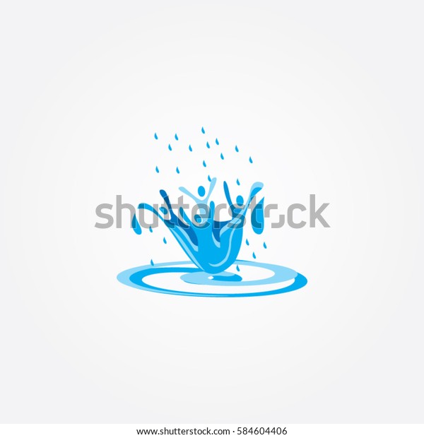 People Water Icon Logo Element Stock Vector (Royalty Free) 584604406 ...