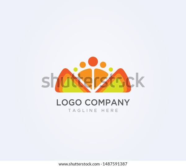 People Wing Logo Template Wings Design Stock Vector (Royalty Free ...
