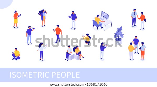 People Work Concept Design Can Use Stock Vector (Royalty Free ...