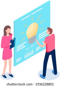 People Work Data Idea Symbol Form Stock Vector (Royalty Free ...