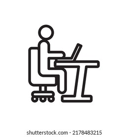 People Work Icon Trendy Flat Style Stock Vector (Royalty Free ...