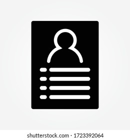 People Work List Icon Vector Illustration Stock Vector (Royalty Free ...