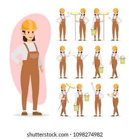 People Working Vector Icon Illustration Character Stock Vector (Royalty ...
