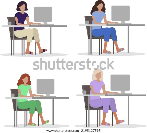 People Working Vector Illustration People Working Stock Vector (Royalty ...