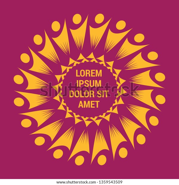Peoples Excellence Team Work Logo Template Stock Vector (Royalty Free ...