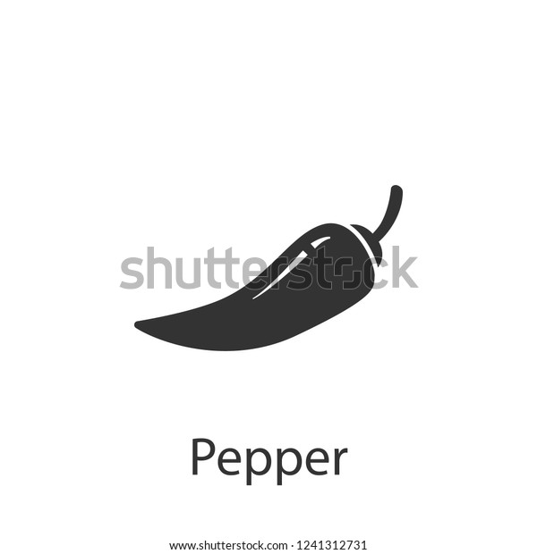 Pepper Icon Element Drink Food Icon Stock Vector (Royalty Free ...