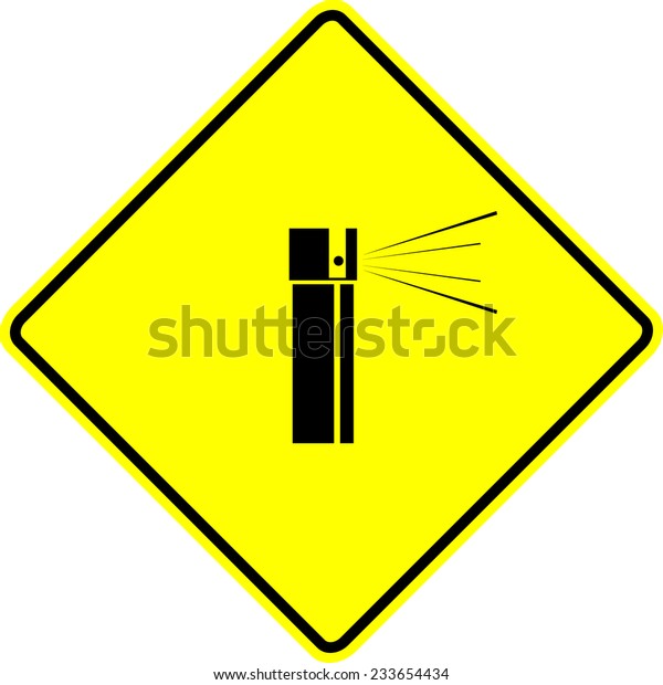 Pepper Spray Sign Stock Vector (Royalty Free) 233654434 | Shutterstock