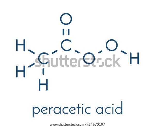 Peracetic Acid Peroxyacetic Acid Paa Disinfectant Stock Vector (Royalty ...
