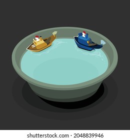 Perahu Otok Otok Mainan Vector Art Stock Vector (Royalty Free ...