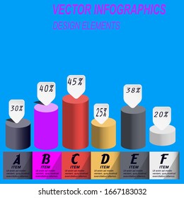 Percent Chart Infographic Color Scale Stock Vector (Royalty Free ...