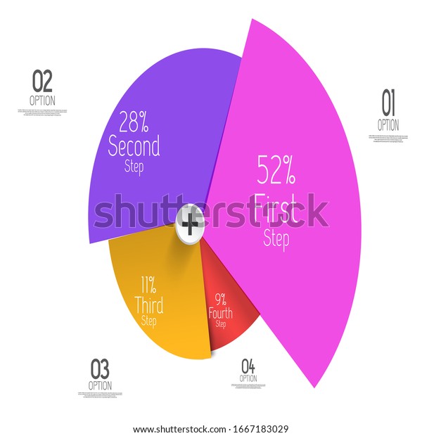 Percent Chart Infographic Color Scale Stock Vector (Royalty Free ...