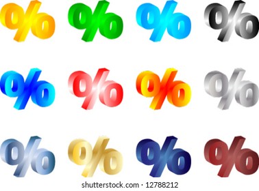 Percent Illustration Stock Vector (Royalty Free) 12788212 | Shutterstock