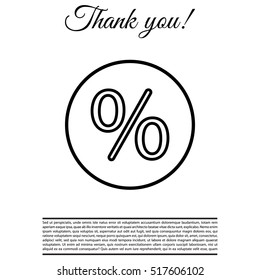 Percent Sign Vector Line Icon Stock Vector (Royalty Free) 535982809