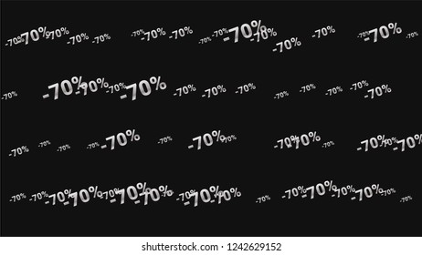 Percent Signs On Dark Background Black Stock Vector (Royalty Free ...