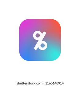 Percentage App Icon Stock Vector (Royalty Free) 1165148914 | Shutterstock