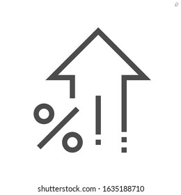 Percent Increase Vector Design Consist Arrow Stock Vector (Royalty Free) 1995589379