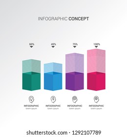 Percentage Diagram Presentation Design Elements Percentage 库存矢量图（免版税 ...