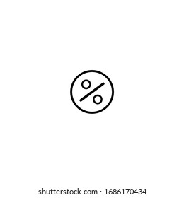 Percentage Icon Simple Flat Black Stock Vector (Royalty Free ...
