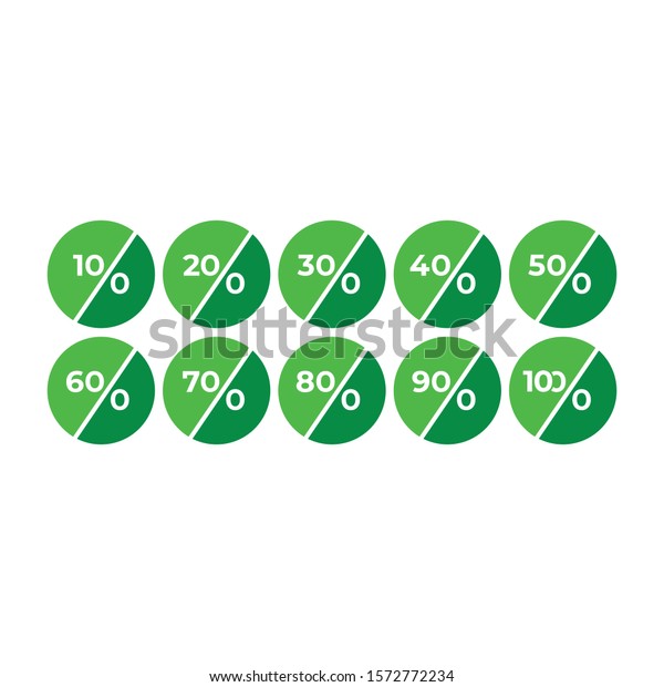 Percentage Numbers Numbers Percentage Symbol Ten: Vector có sẵn (miễn ...