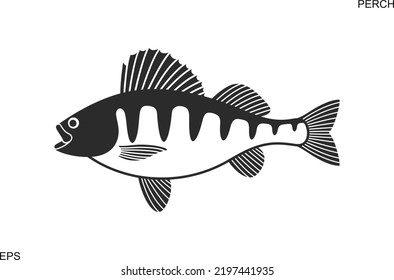 Perch Logo Isolated Perch On White Stock Vector (Royalty Free ...
