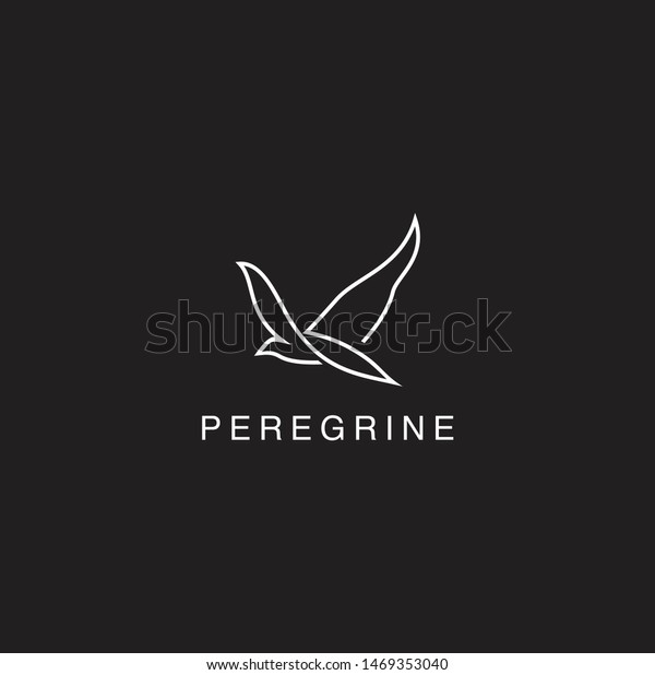 Peregrine Logo Design Inspiration Vector Line Stock Vector (Royalty ...