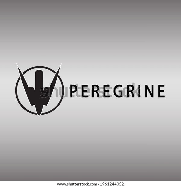 Peregrine Logo That Doing Deep Dive Stock Vector (Royalty Free ...