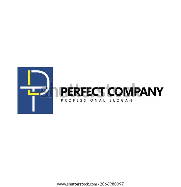 Perfect Company Logo Concept Combining Letter Stock Vector (Royalty ...