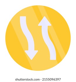 Perfect Design Icon Double Head Arrow Stock Vector (Royalty Free ...