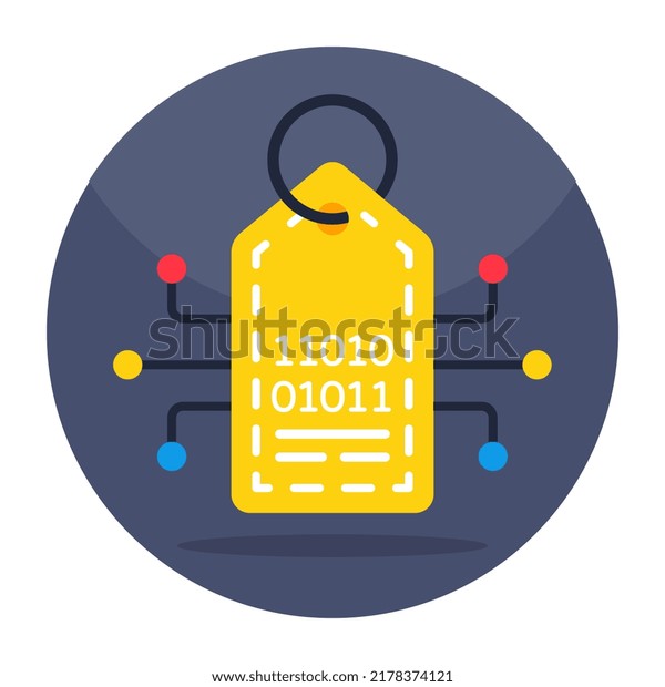 Perfect Design Icon Mata Tag Stock Vector (Royalty Free) 2178374121 ...