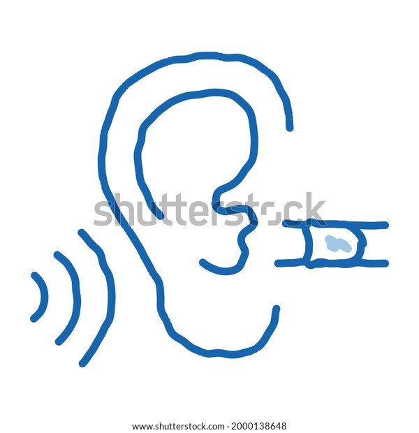 Perfect Hearing Sketch Icon Vector Hand Stock Vector (Royalty Free ...