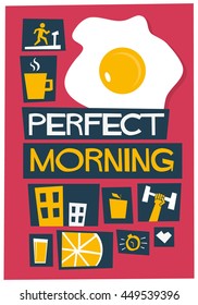 Perfect Morning Vector Illustration Flat Style Stock Vector (Royalty ...