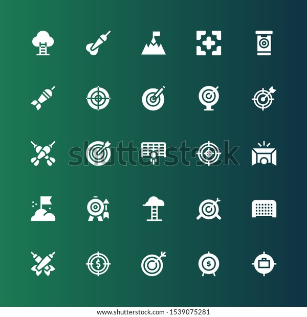 Perfection Icon Set Collection 25 Filled Stock Vector (Royalty Free ...