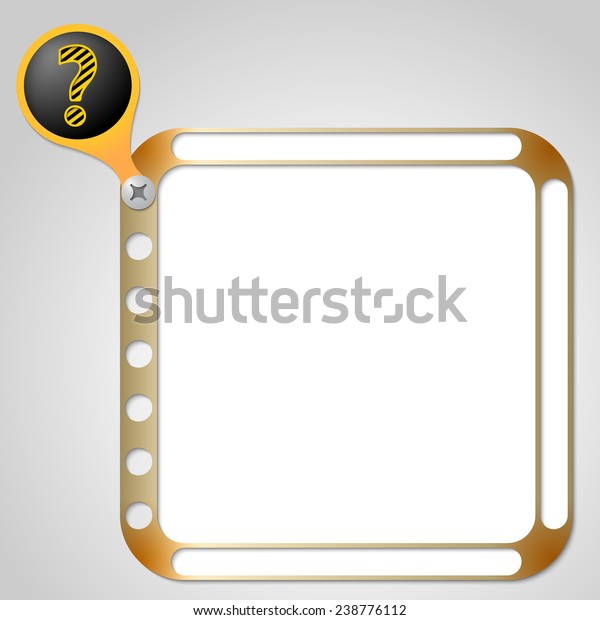 Perforated Frame Any Text Question Mark: เวกเตอร์สต็อก (ปลอดค่า ...