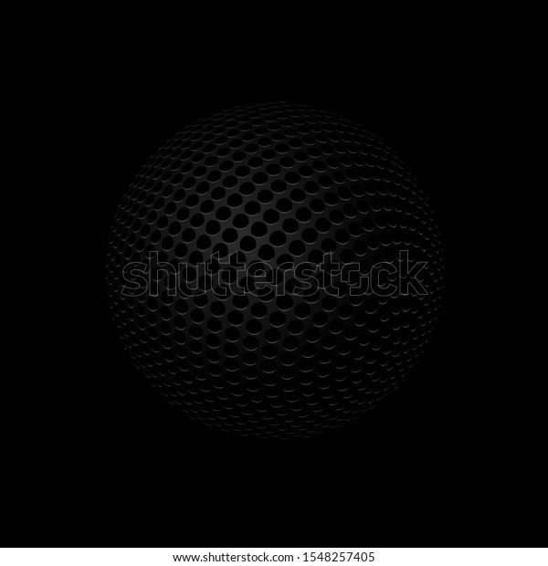 Perforated Metal Surface Sphere Mesh Round Stock Vector (Royalty Free ...