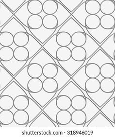 Perforated Squares Circlesseamless Geometric Background Modern Stock ...