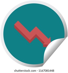 Performance Arrow Graphic Vector Illustration Circular Stock Vector ...