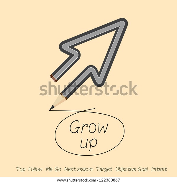 Performance Grow Follow Me By Arrow Stock Vector (Royalty Free ...