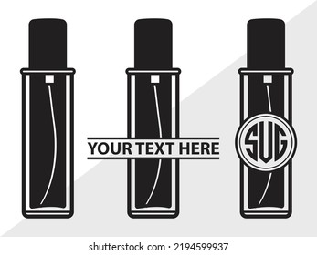 Perfume Bottle Monogram Svg Printable Vector Stock Vector (Royalty Free ...