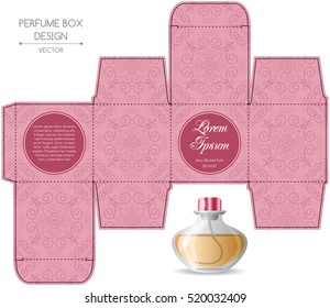 Perfume Box Design Die Cut Vector Stock Vector (Royalty Free) 520032409 ...