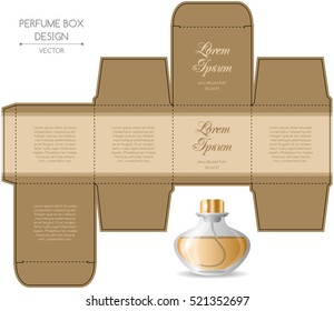 Stock vektor „Perfume Box Design Die Cut Vector“ (bez autorských ...