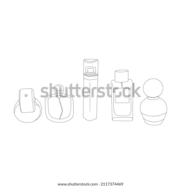 Perfume Icon Design Vector Beauty Line Stock Vector (Royalty Free ...