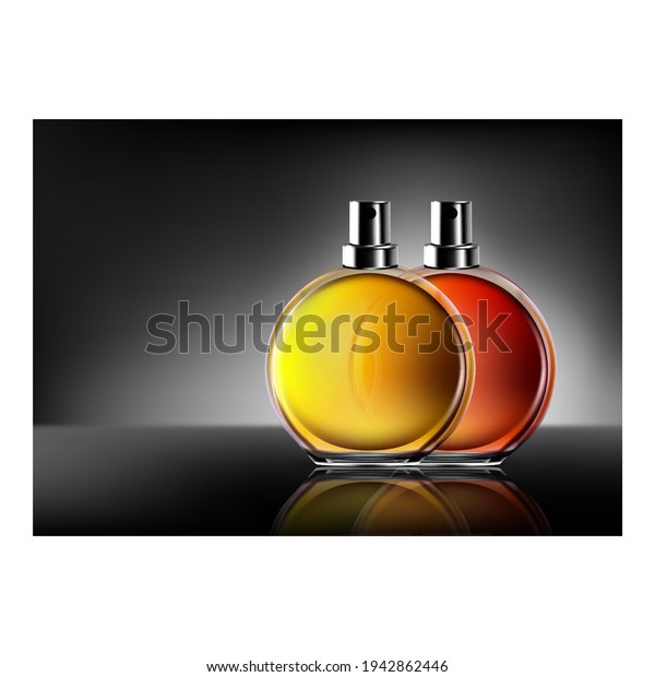 Perfume Men Creative Advertise Poster Vector Stock Vector (Royalty Free ...