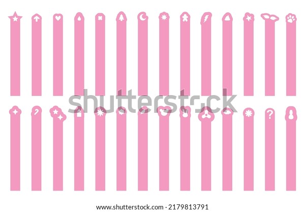 Perfume Tester Strip Designs Bookmarks Stock Vector (Royalty Free ...
